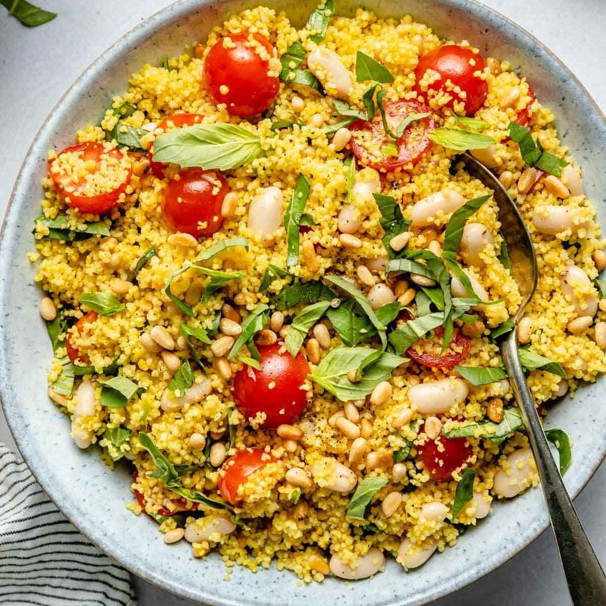 White Bean Couscous Salad - Kim's Cravings
