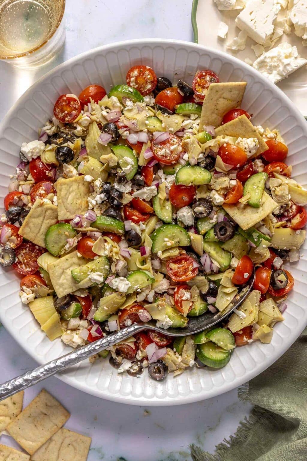 Summer Greek Salad - Kim's Cravings