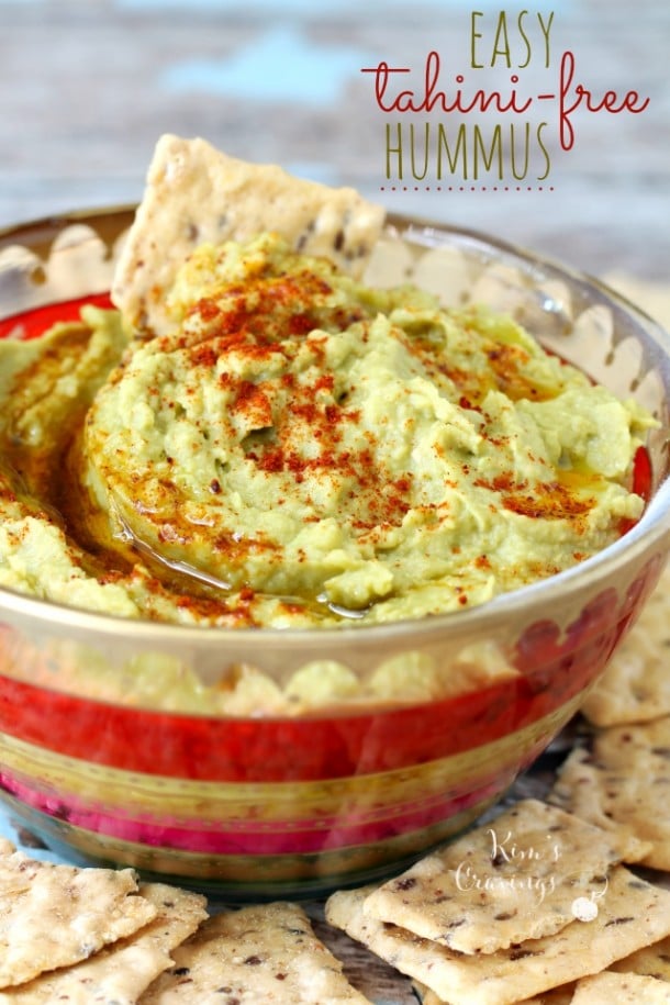 Easy Tahini-Free Hummus - Kim's Cravings
