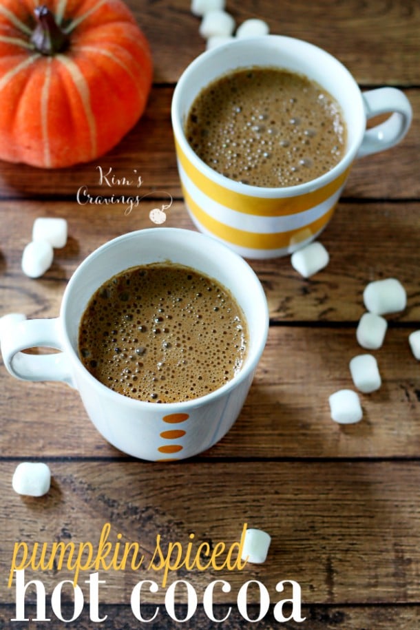 Pumpkin Spiced Hot Cocoa - Kim's Cravings