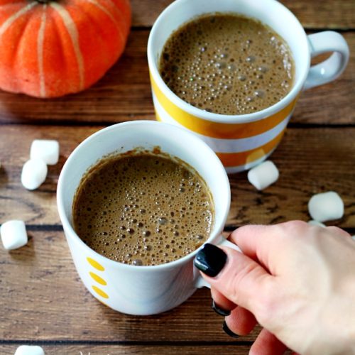 Pumpkin Spiced Hot Cocoa - Kim's Cravings