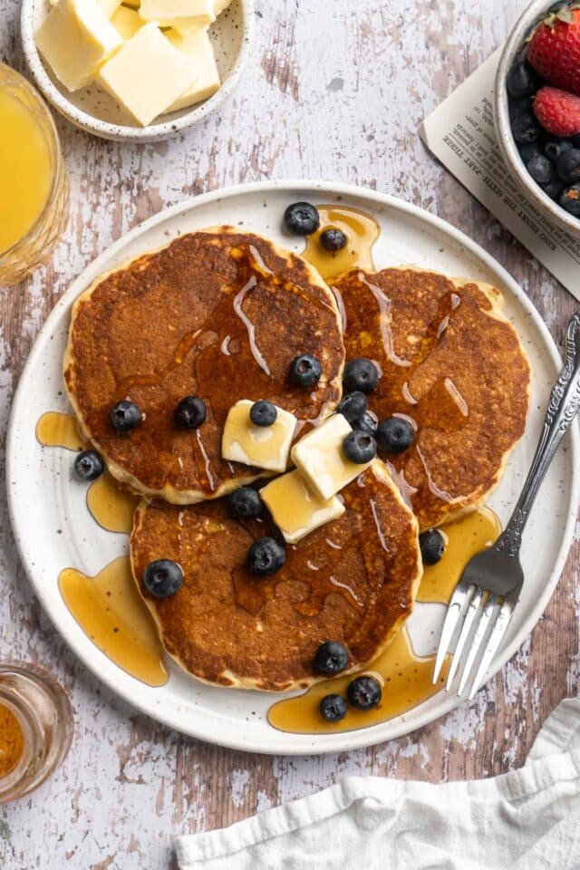Whole Grain Pancakes - Kim's Cravings