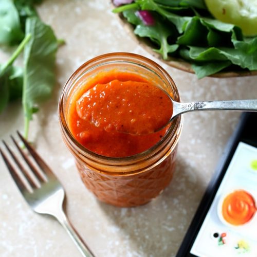 Roasted Red Pepper Vinaigrette - Kim's Cravings
