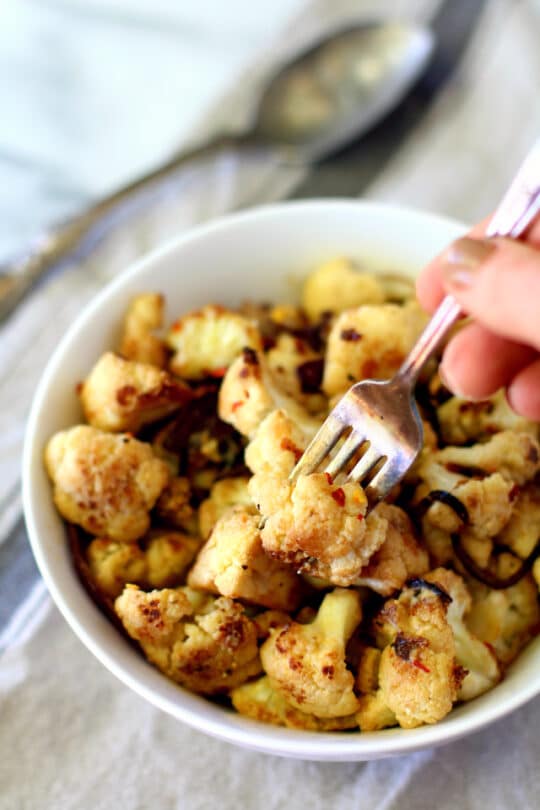 Creamy Dijon Mustard Cauliflower Salad {vegan & gluten-free} - Kim's ...