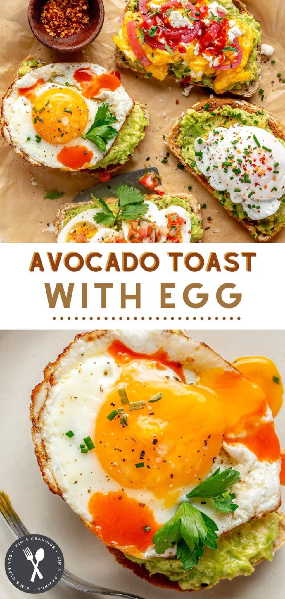 Avocado Toast with Egg - Kim's Cravings