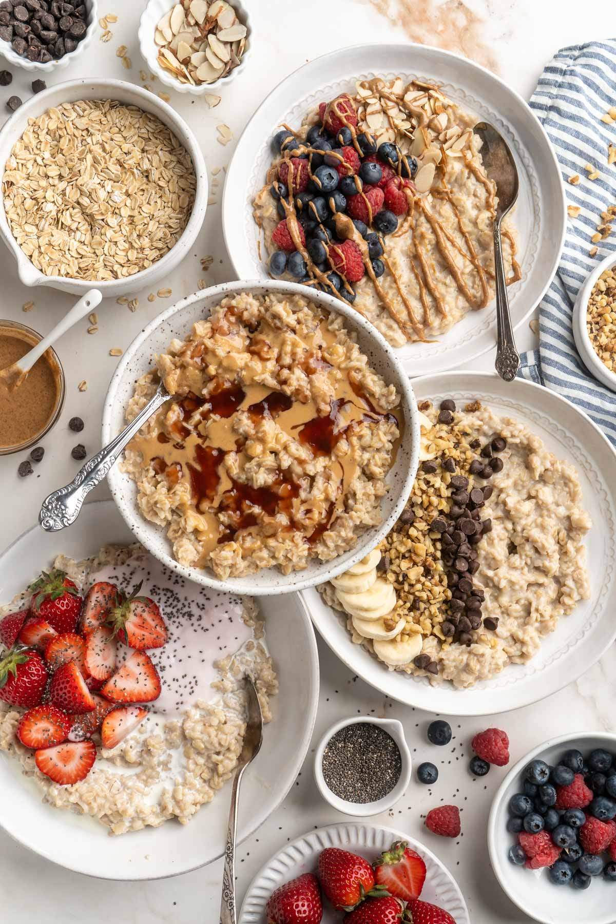 Bowl Of Oatmeal Healthy Overnight Oats 1 Base 8 Flavors Fit Bowl Of Oatmeal Healthy Overnight Oats 1 Base 8 Flavors Fit