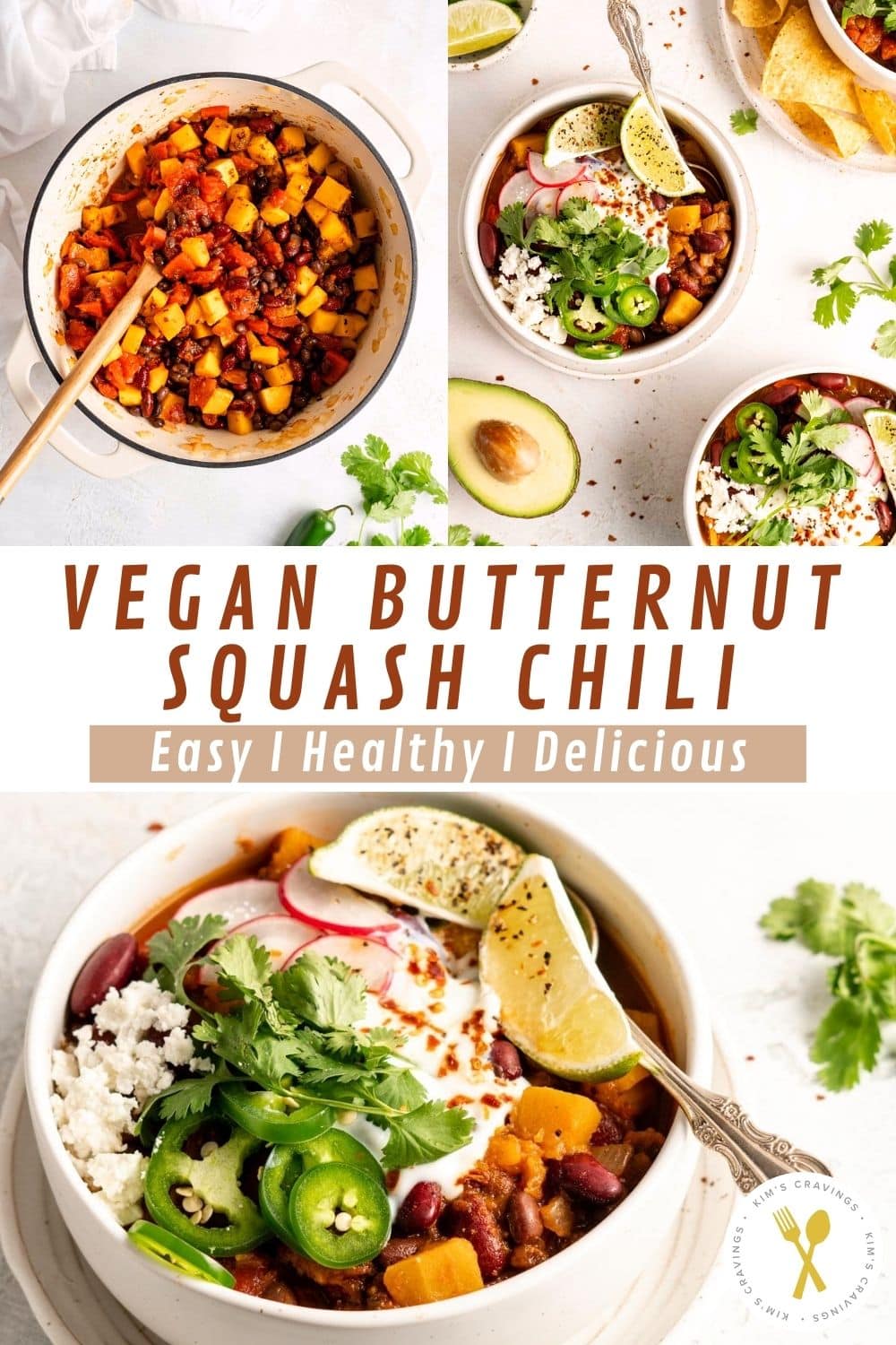 Vegan Butternut Squash Chili - Kim's Cravings