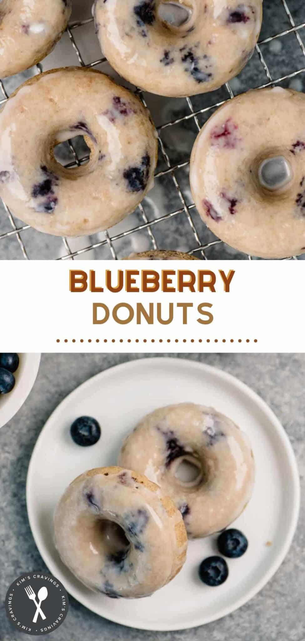 Baked Blueberry Donuts - Kim's Cravings