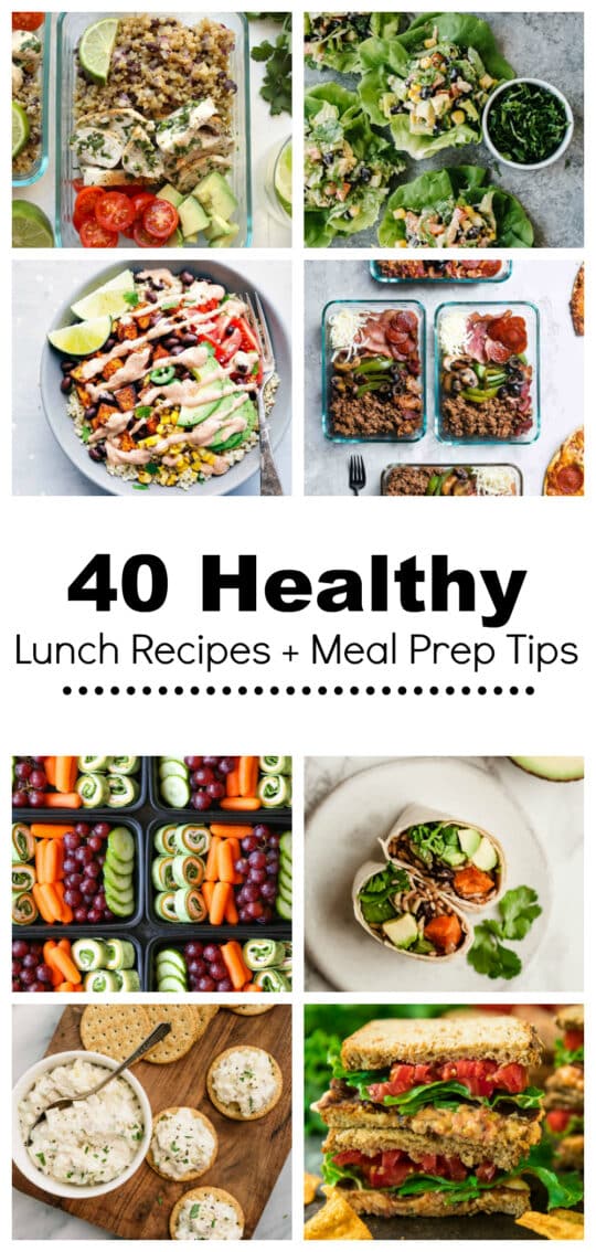 40 Healthy Lunch Recipes + Meal Prep Tips - Kim's Cravings