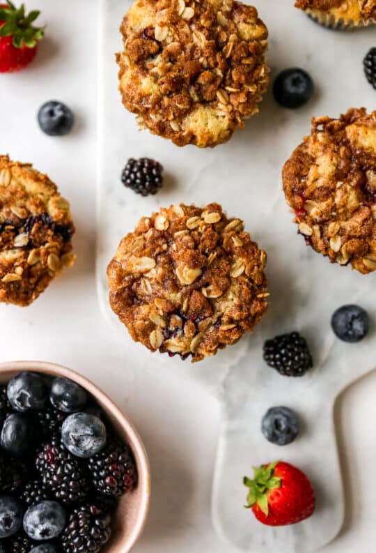 Mixed Berry Muffins - Kim's Cravings