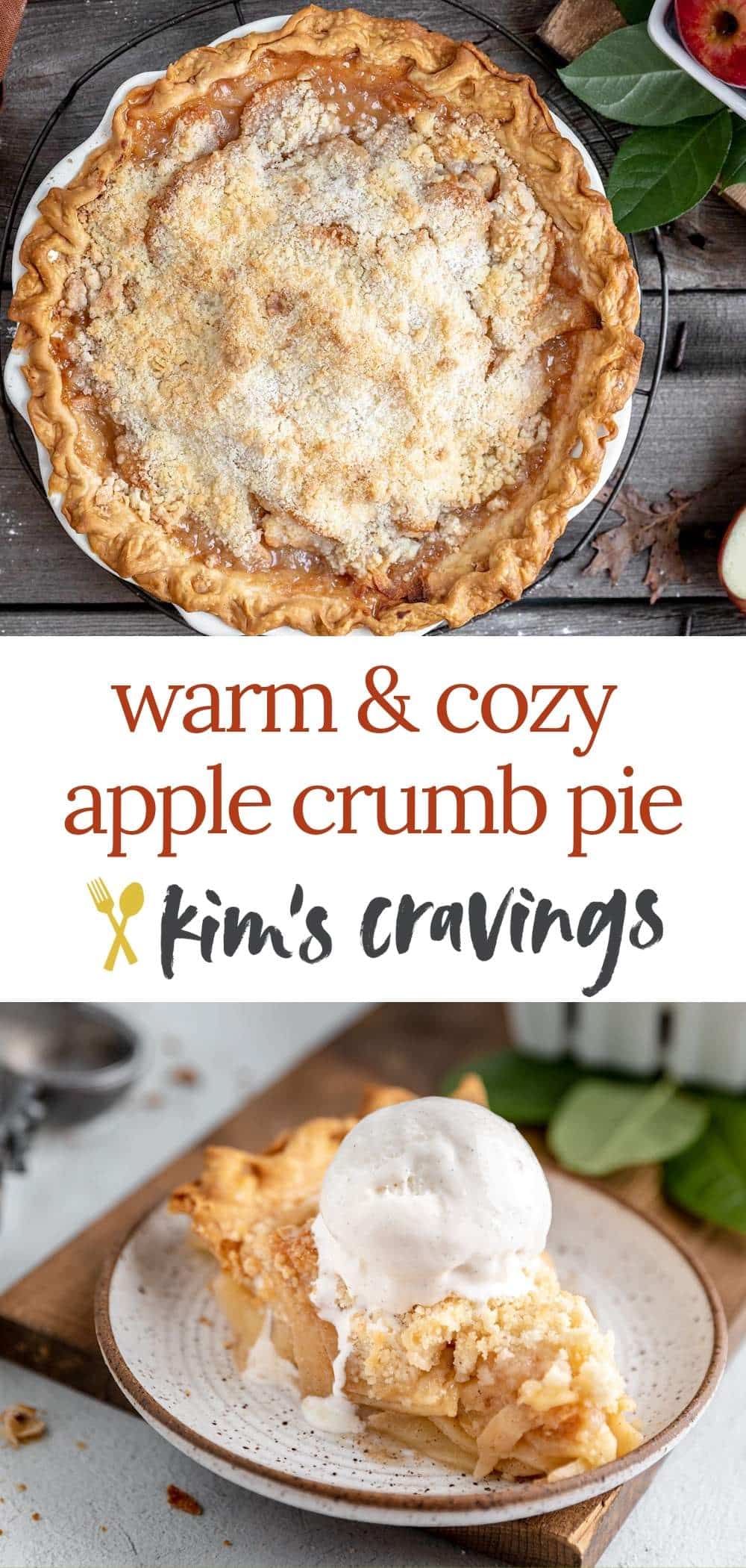 Apple Crumb Pie - Kim's Cravings