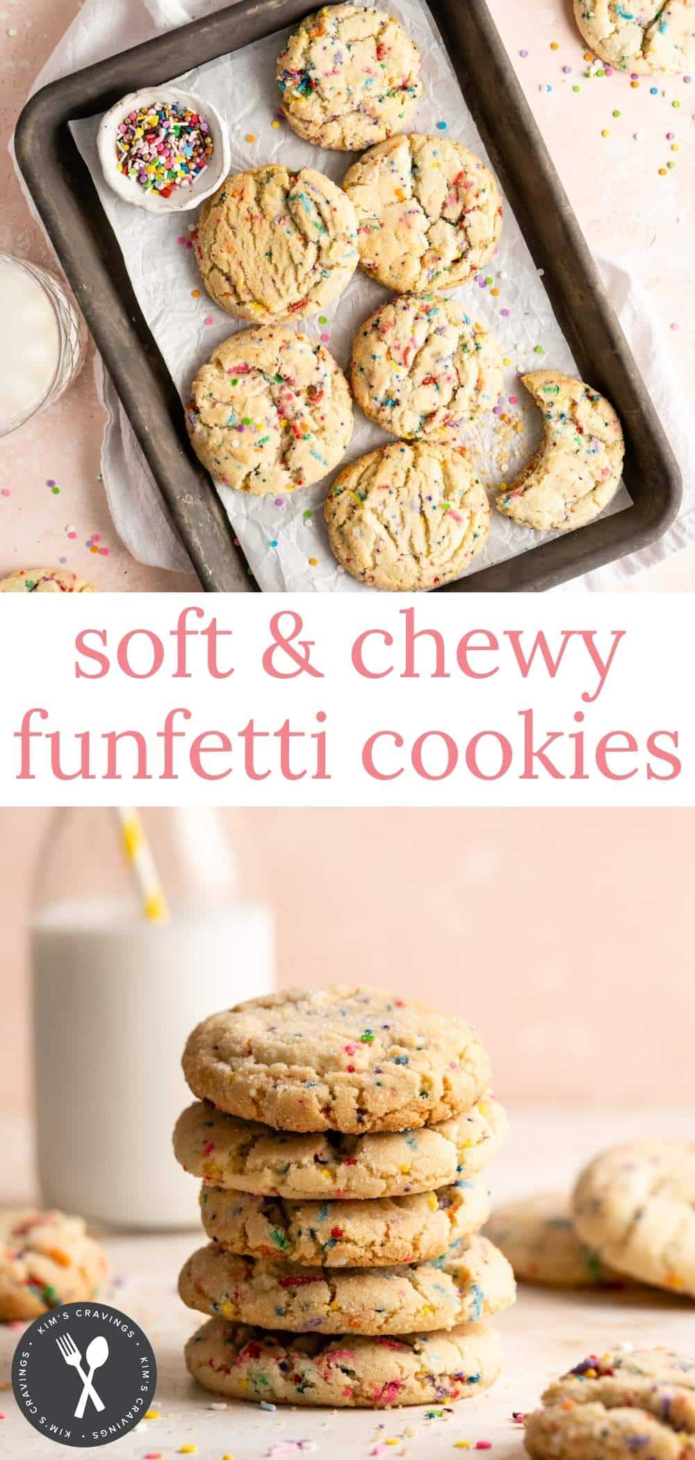 Funfetti Cookies - Kim's Cravings