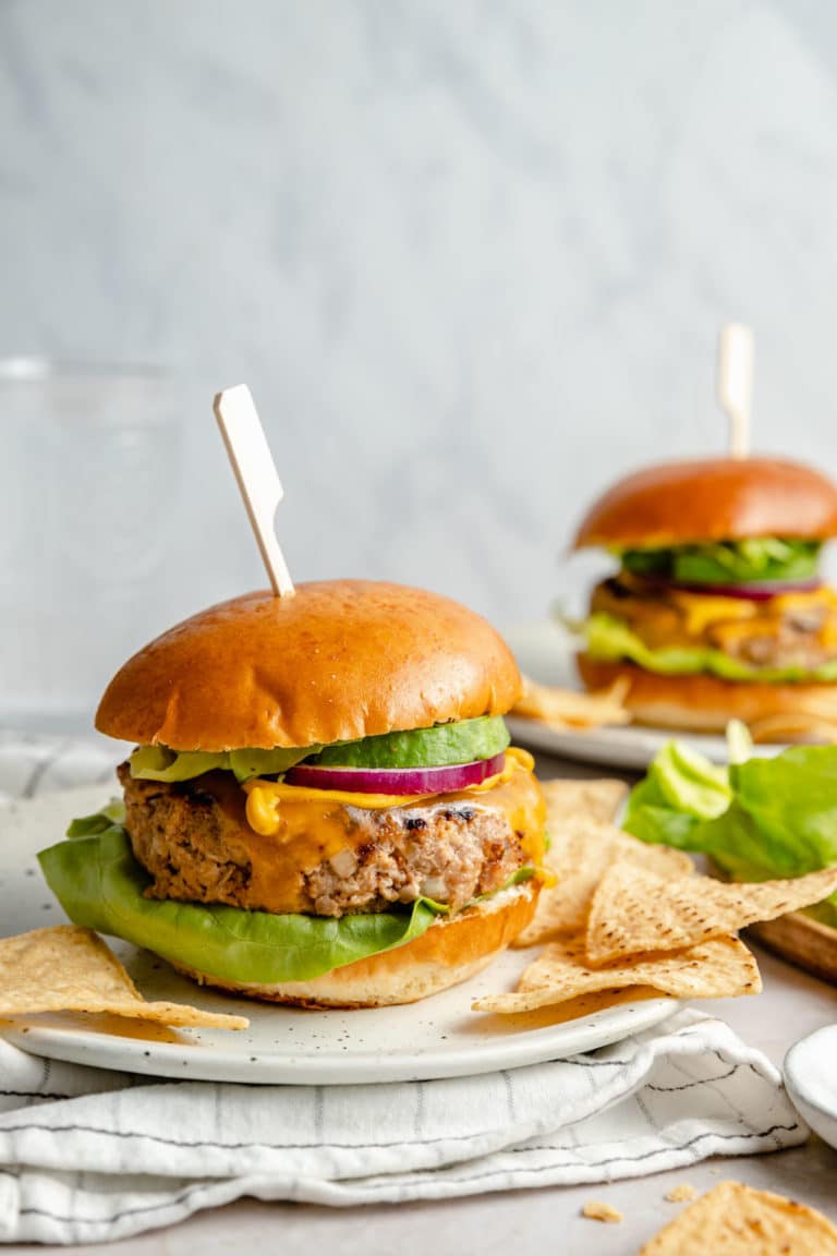 Juicy Chicken Burgers - Kim's Cravings