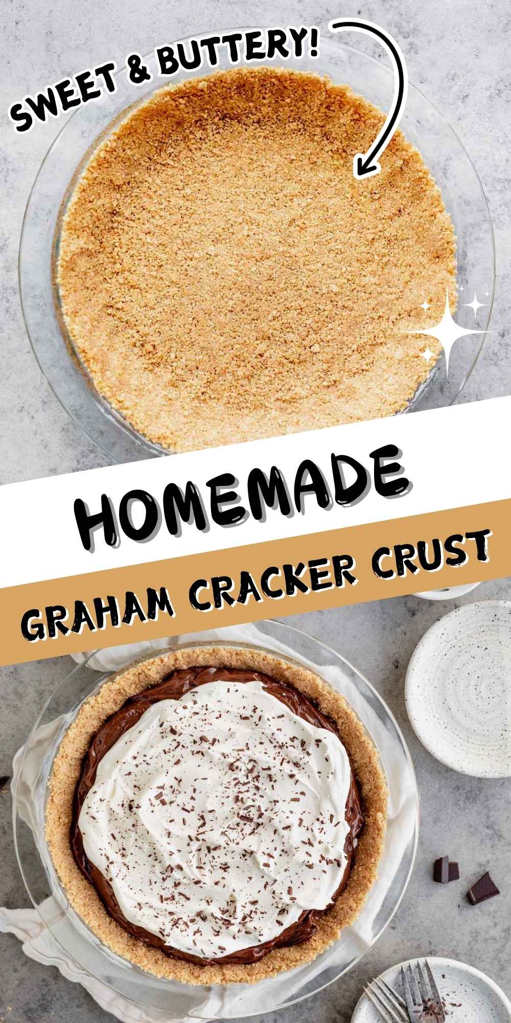 Homemade Graham Cracker Crust - Kim's Cravings