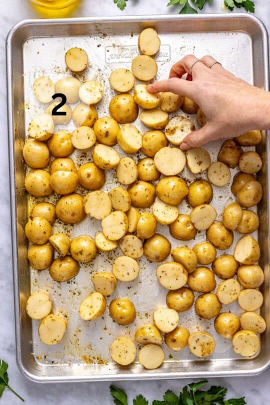 Roasted Baby Potatoes - Kim's Cravings